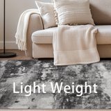 KUETH Modern Abstract Area Rugs 3x5 for Living Room Bedroom Stain ...