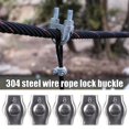 10Pcs Metal Steel Wire Rope Clamps With Smooth Surfaces Rustproof ...