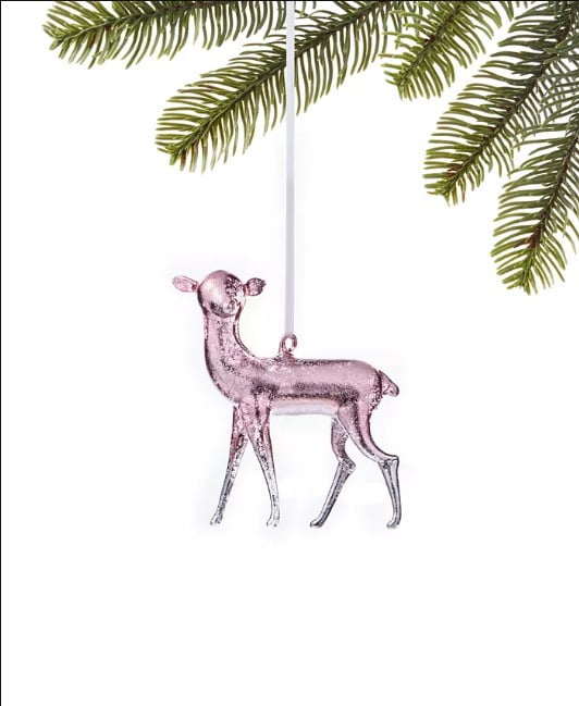 Holiday Lane Sugar Plum Pink Glass Reindeer Ornament - Walmart.com