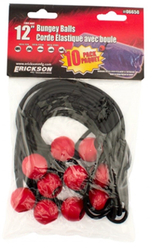 Erickson Manufacturing 360265037 06650 12 in. Bungee Balls Strap - Pack ...