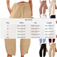 BRGZLK Casual Pants For Women Drawstring Waist Relaxed Fit Summer ...