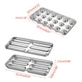 Zorvai Stainless Steel Food Grade Round Ice Tray Spheres Oval Ice Cube ...