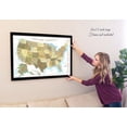 GeoJango Large United States Wall Map Poster with Travel Destinations ...
