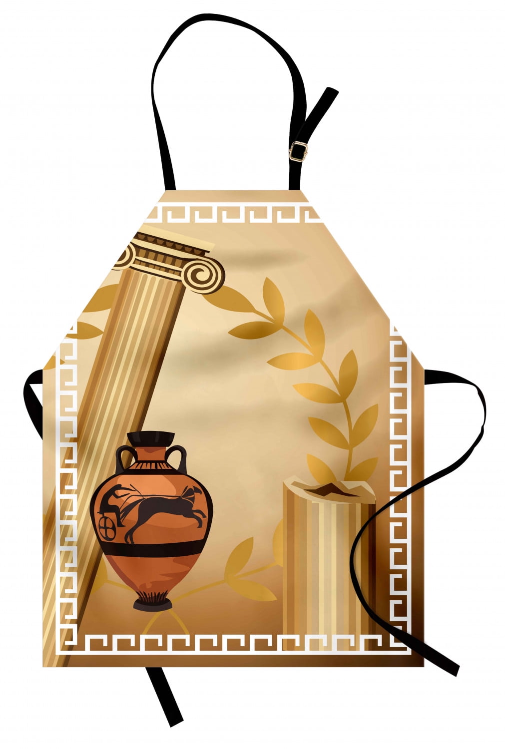 Toga Party Apron Antique Greek Columns Vase Olive Branch Hellenic ...