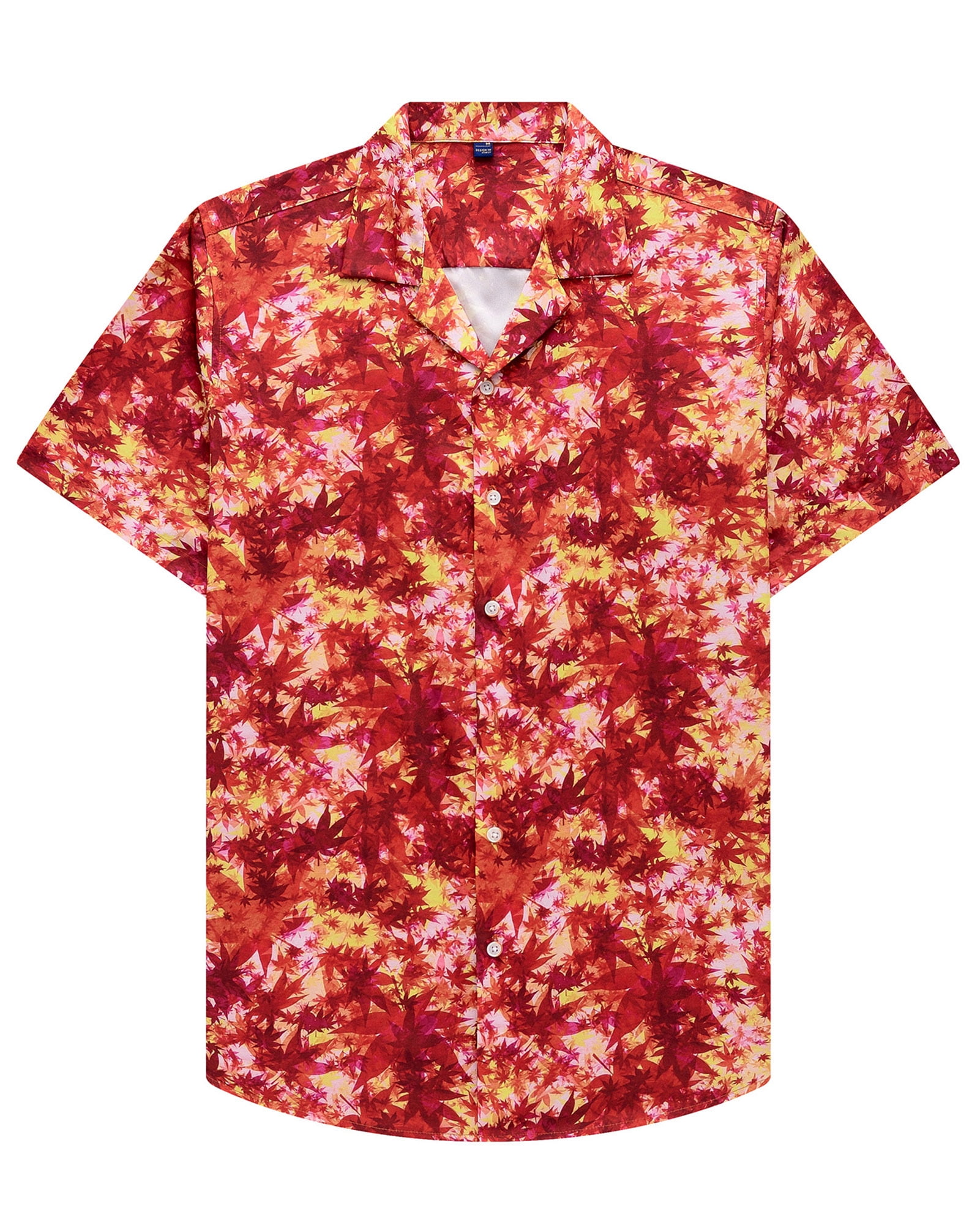 Alimens & Gentle Mens Short Sleeve Hawaiian Shirt Casual Vacation ...