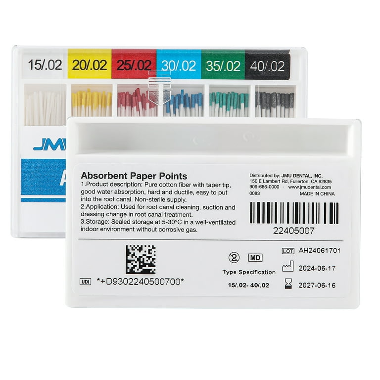 Endodontic Paper Points Kit Dental Endo Absorbent Paper Point /Gutta ...