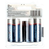 Rayovac High Energy Alkaline D Cell Batteries, 4 Pack, Long-Lasting ...