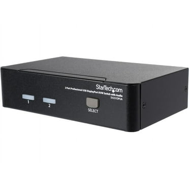 StarTech.com 2 Port Triple Monitor DVI USB KVM Switch with Audio & USB ...
