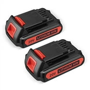 BLACK+DECKER 20V MAX Lithium-Ion Cordless Battery 2-Pack, LBXR20-OPE2 - Walmart.com