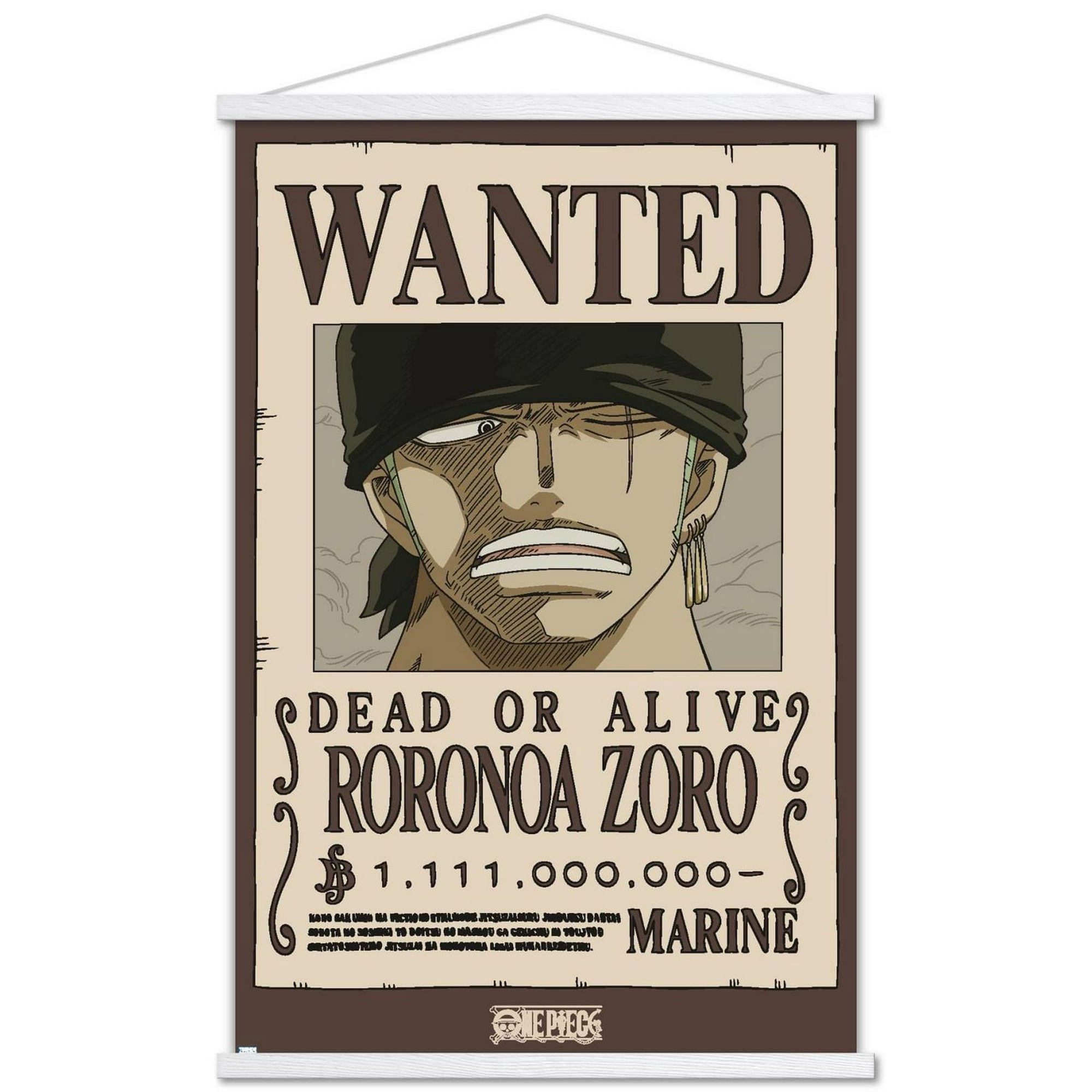 Click here for Trends International One Piece - Roronoa Zoro Want... prices