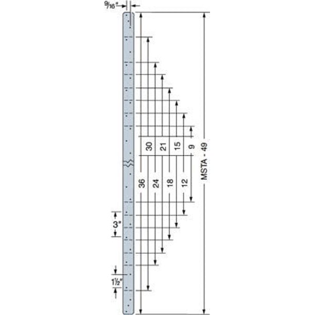 LSTA18 Strap Tie - Walmart.com