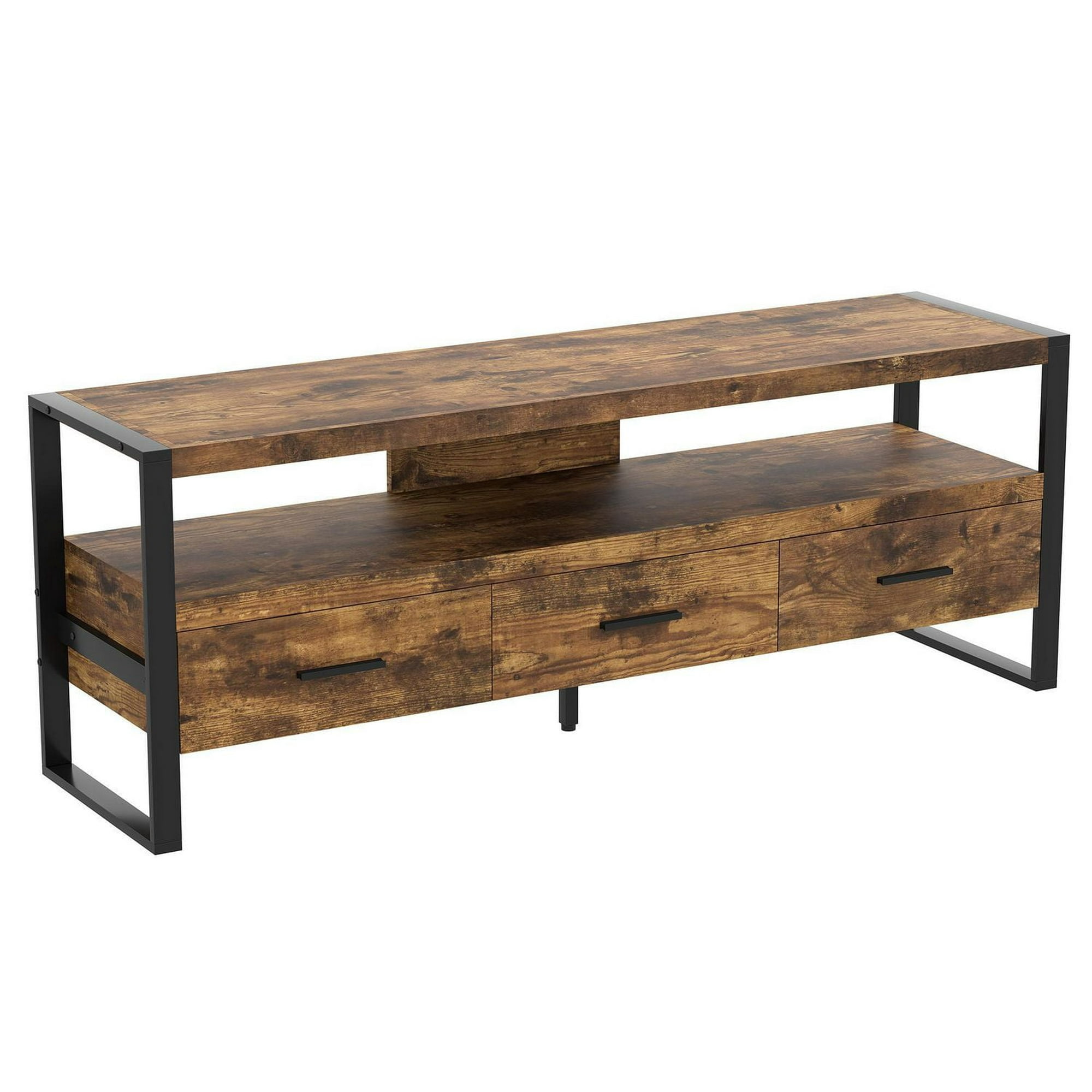 Click here for Safdie & Co. Tv Stand 59l Brown Reclaimed Wood 3 D... prices
