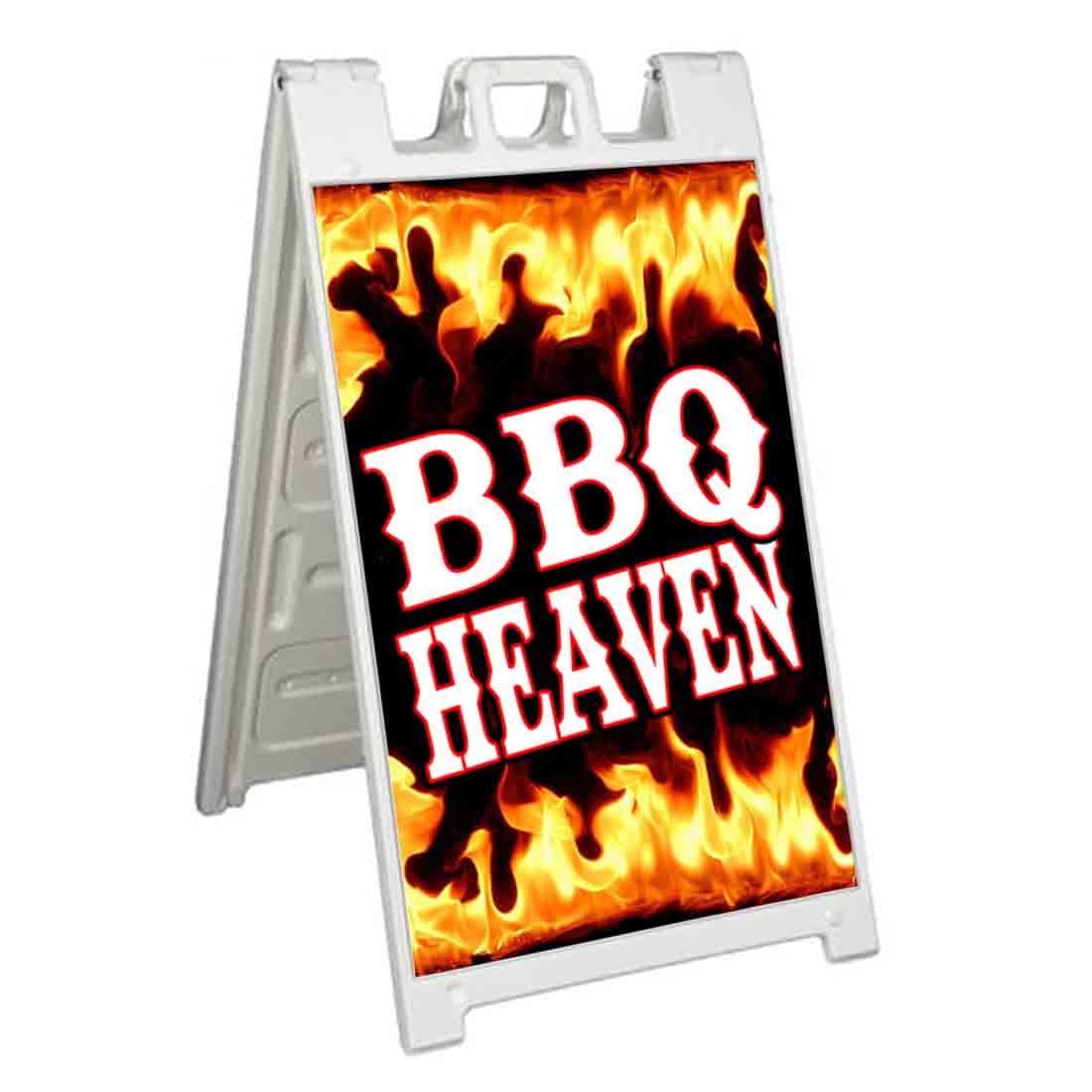 BBQ Heaven (24" X 36") Standard A-Frame Signicade, Includes Decal ...