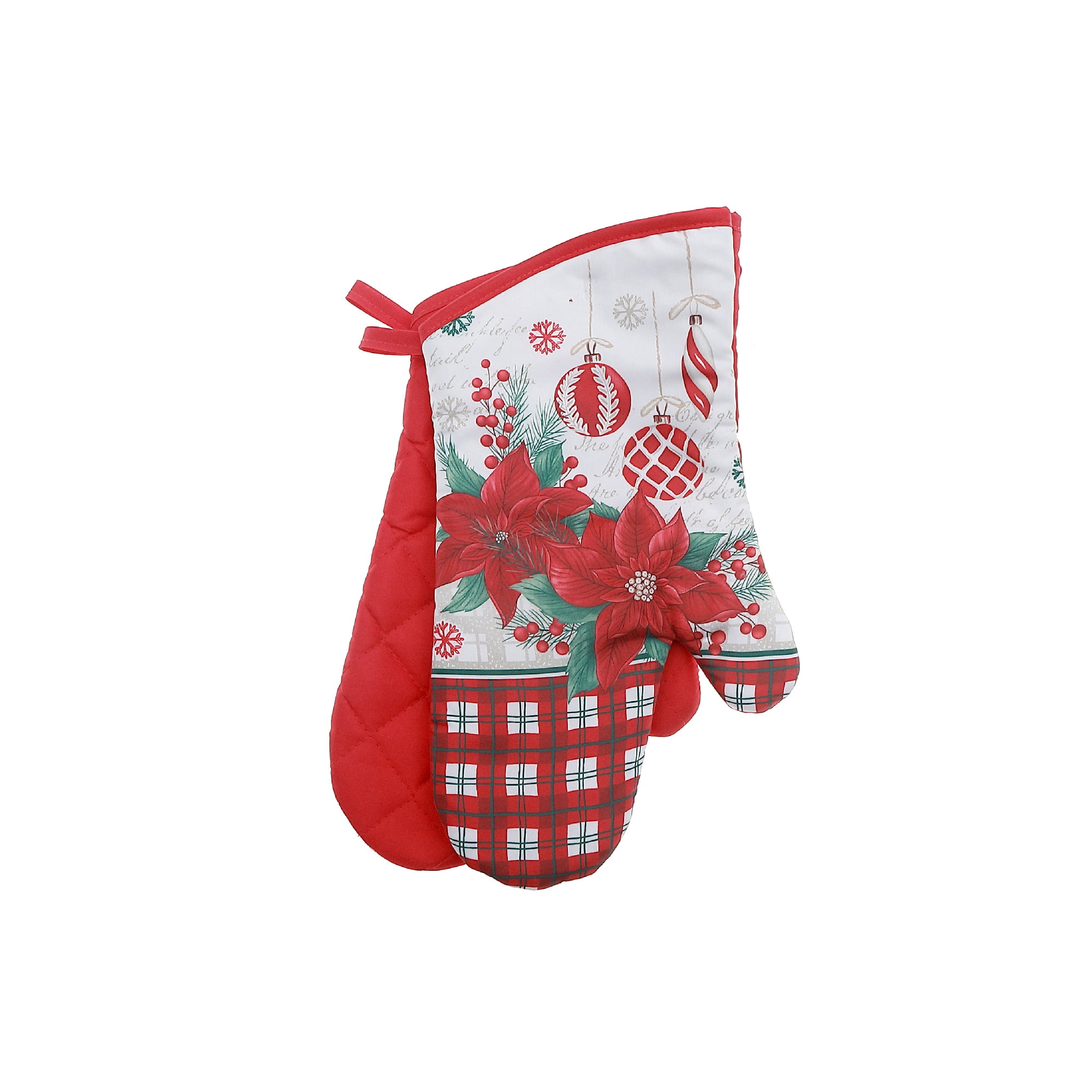 Click here for Ih Casadécor 14 Oven Mitts (2pcs) (Poinsettia W/ O... prices