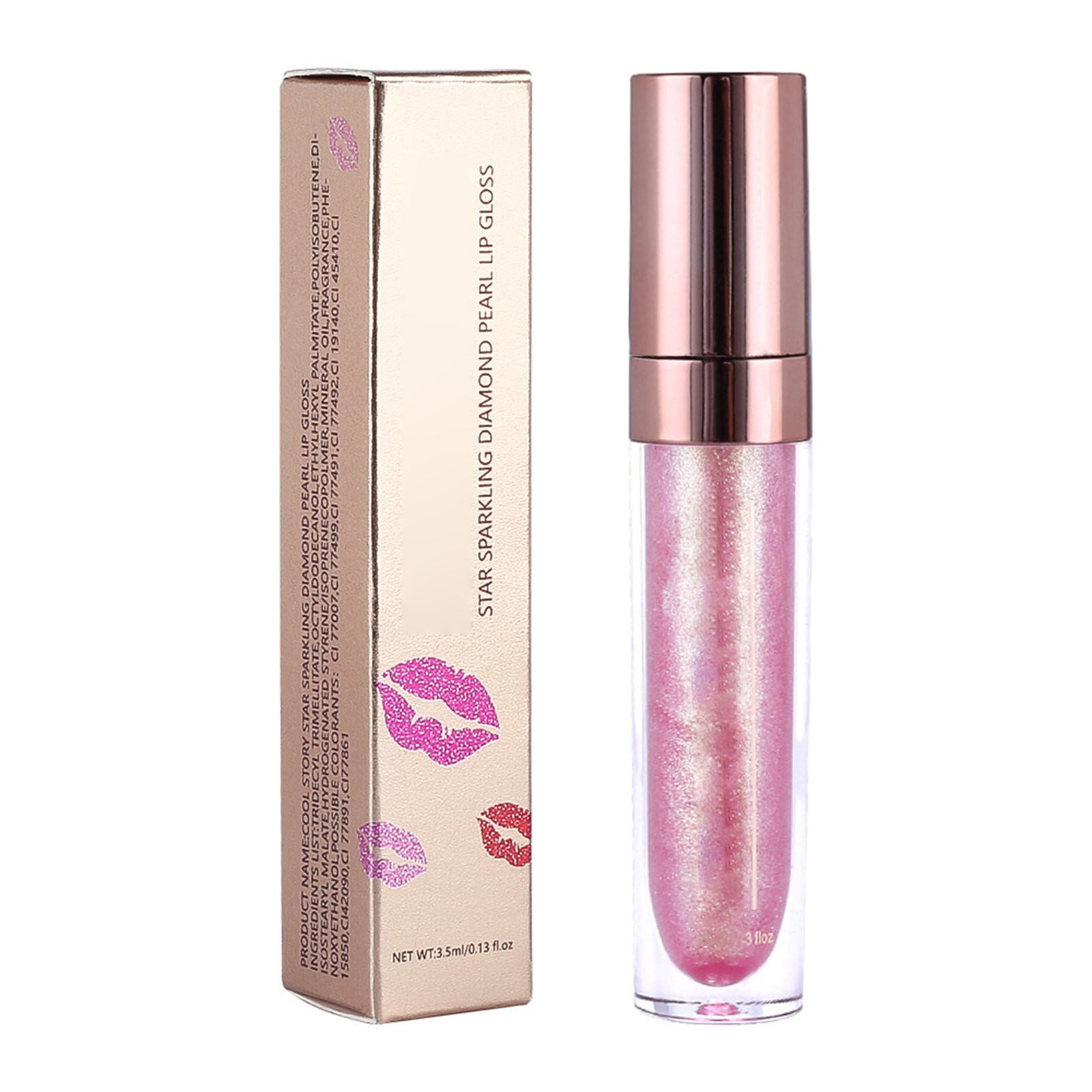 Brillo labial perlado tridimensional, brillo labial polarizado, brillo ...