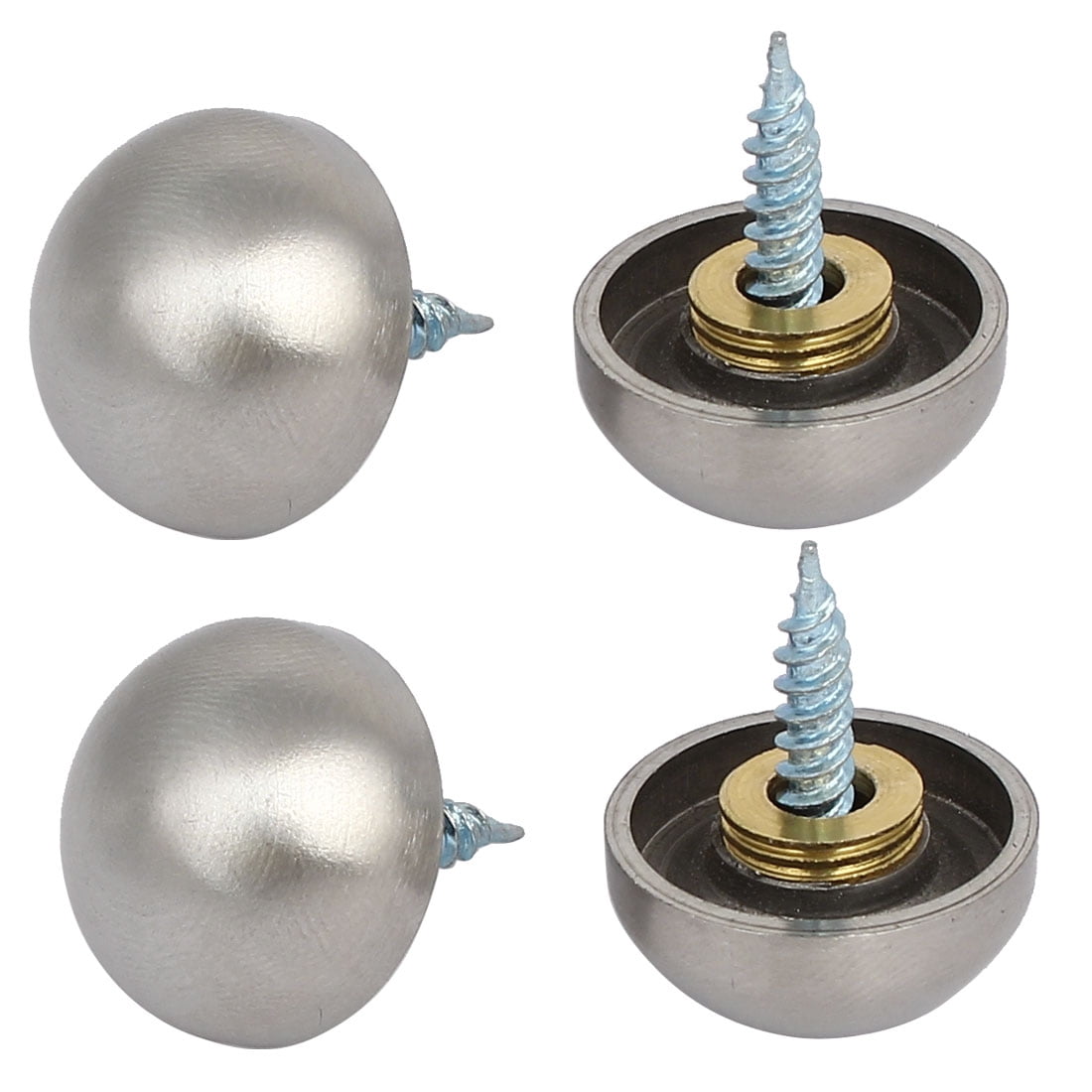 20mm Dia 304 Stainless Steel Domed Head Mirror Screw Cap Nails Silver ...