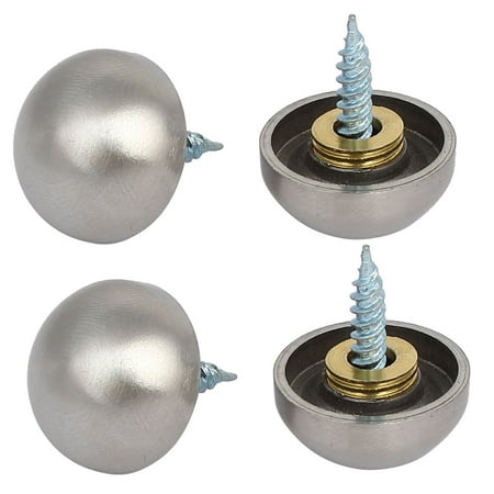 20mm Dia 304 Stainless Steel Domed Head Mirror Screw Cap Nails Silver ...