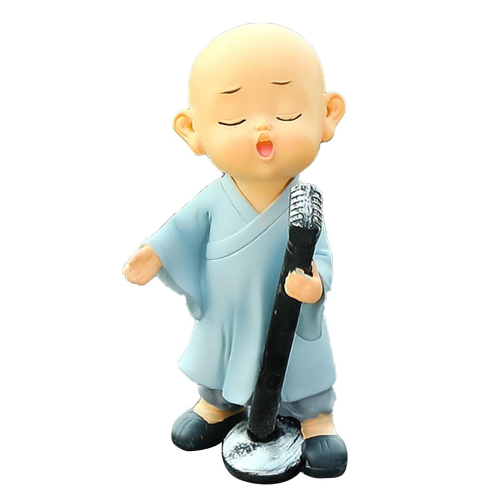 Little Monk Car Ornament | Creative Sweeping Band Little Monk Car ...