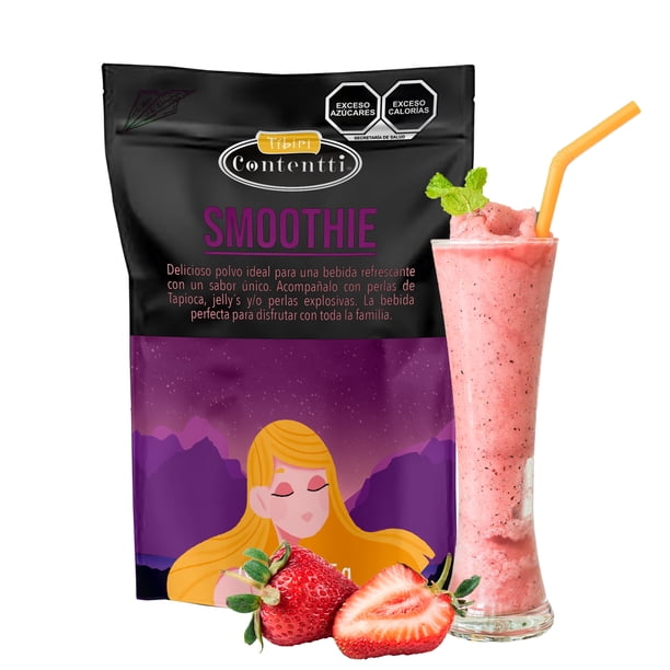 Smoothie Fresa 125 g Tíbiri Contentti Base para Smoothies 20 SABORES ...