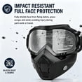 A Full-face Goggle, Detachable Anti Fog Protective Mask, Windproof Eye ...