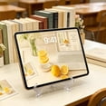 LQSEO Plate Stands for Display-8Pcs 6In Plastic Small Easels Stand ...