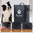 Black-M 6.6lb Pet Food Storage Container with Metal Lid and Scoop for ...