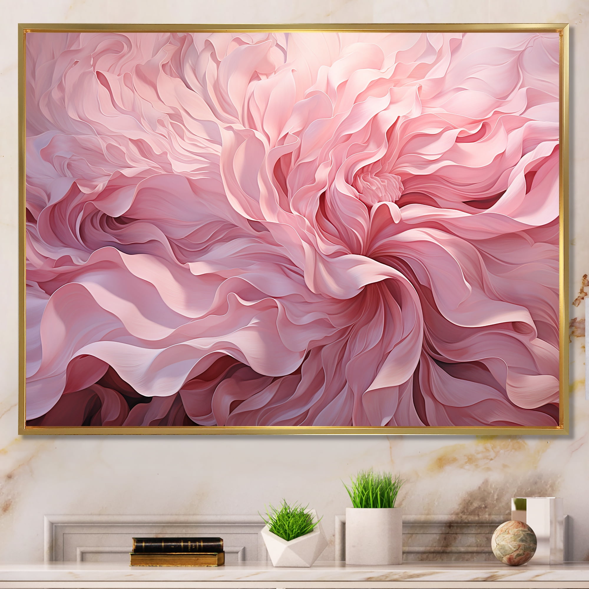 Click here for Designart Abstract Spirals Framed Wall Art Decor... prices