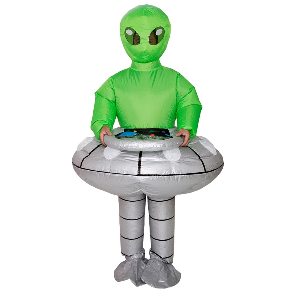 AIHOME Halloween Funny Inflatable Suit Flying Saucer Alien Inflatable ...