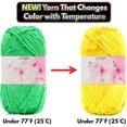 Magic Yarn Heat Sensitive Color Changing, Soft Temperature Reactive ...