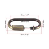 Uxcell 4mm Oval Shape Quick Link Screw Lock Chain Connector Bronze 6 ...