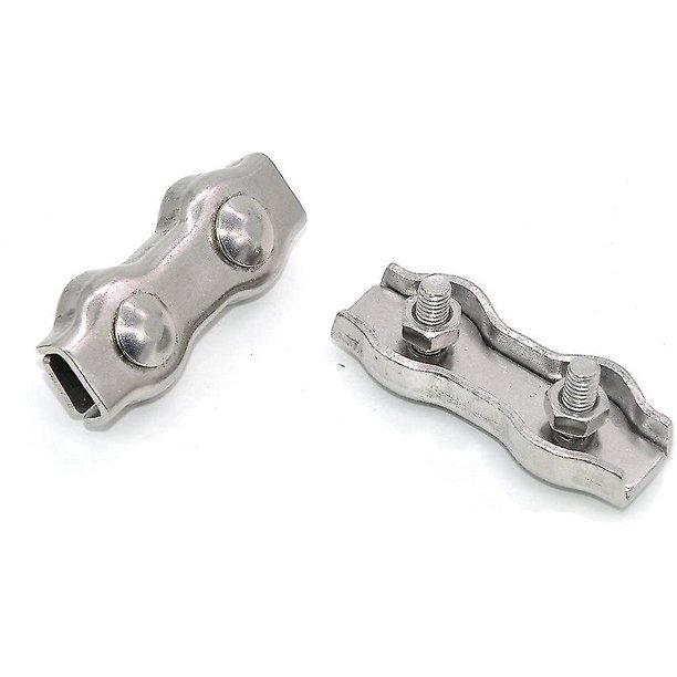 Juego de 4 bridas para cables de acero inoxidable - M8 Feliz Sencillez | Walmart en línea