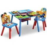 Disney Mickey Mouse Wood Kids Storage Table and Chairs Set by Delta ...