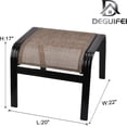 HZshop 2-Pack Patio Outdoor Ottoman Footrest, Stackable Aluminum ...