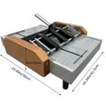 INTBUYING Automatic Book Binding Machine Staple Folder Booklet Maker 17 ...