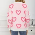 biudgviw Womens Sweaters for Fall Winter Heart Print Long Sleeve Knit ...