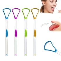 Tongue Scraper & Cleaner Set - 2 Pack | 18cm Plastic Tongue Brush for ...
