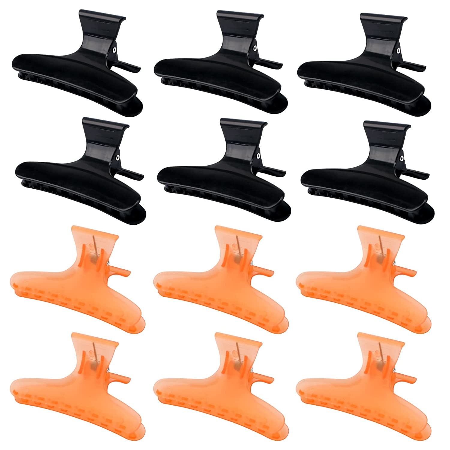 Hair Clips for Styling Sectioning Orange Butterfly Hair Claws Clamps ...