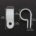 3/4-inch R-type Cable Clamps 500-pack Wire Nylon Management Clips Uc-5 ...