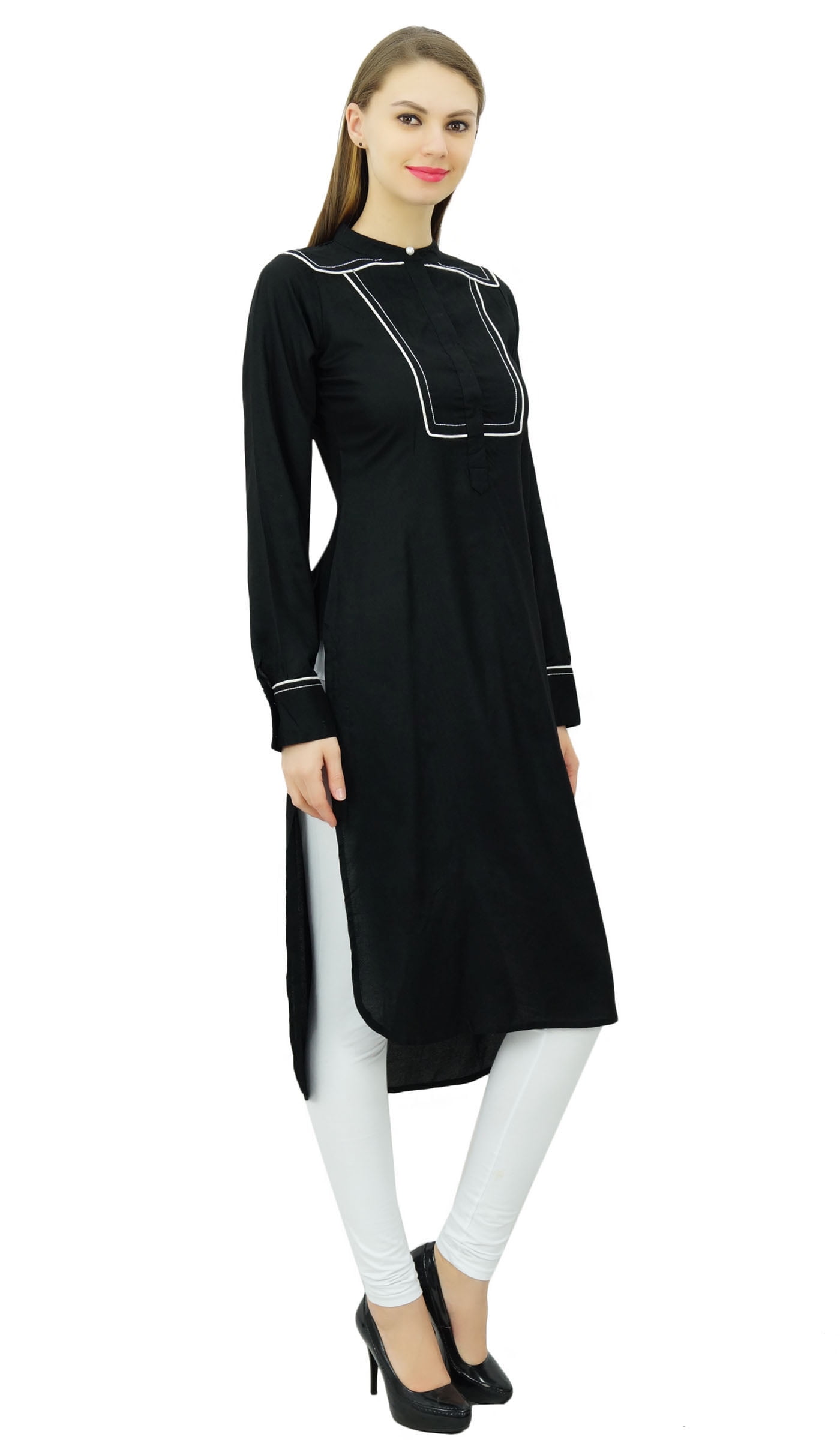 Phagun Designer Indian Rayon Punjabi Kurta For Womens Ethnic Straight ...