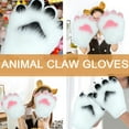 1Pair Animal Claw Glove Paw Mitts Winter Furry Hand Paw Mitt Werewolf ...