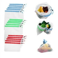 Earthwise Reusable Mesh Produce Bags in 100% Cotton Biodegradable ...