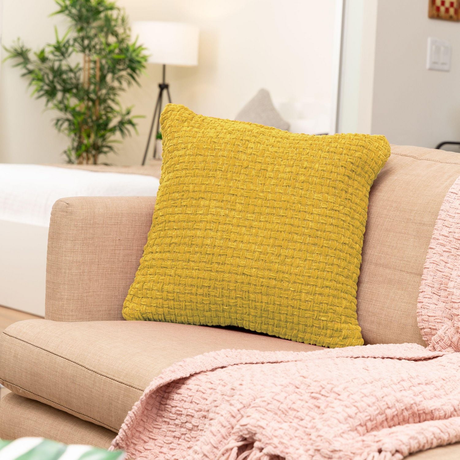 Click here for Fabstyles Chenille Basket Weave Polyester Cushion... prices