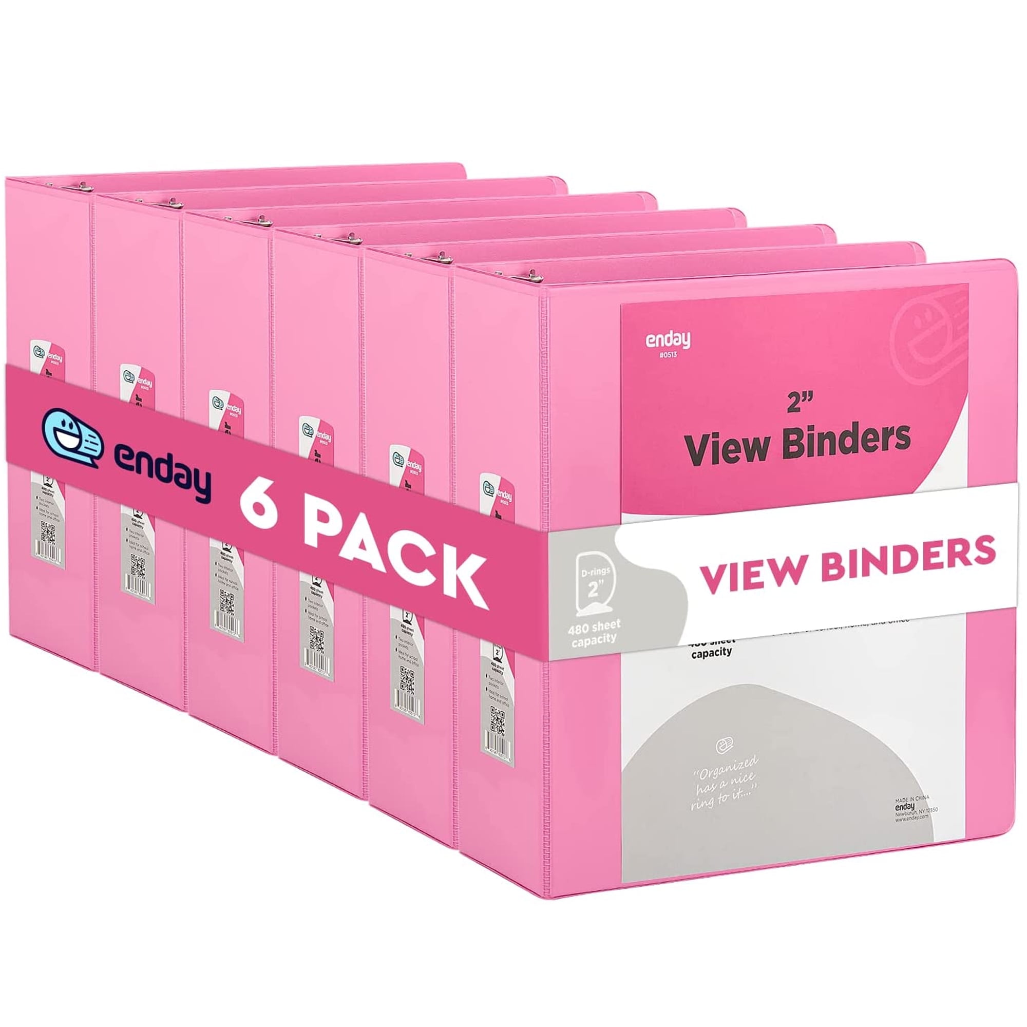 Enday 2 Inch Binder 3 Ring Binders with Pockets for Home, Office ...
