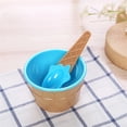 Dessert Bowl, Serving Cup, Plastic Sundae Bowls and Spoons Set with ...
