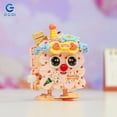 NWJ Cartoon Farm Animals Building Blocks Set – Educational DIY Brick ...