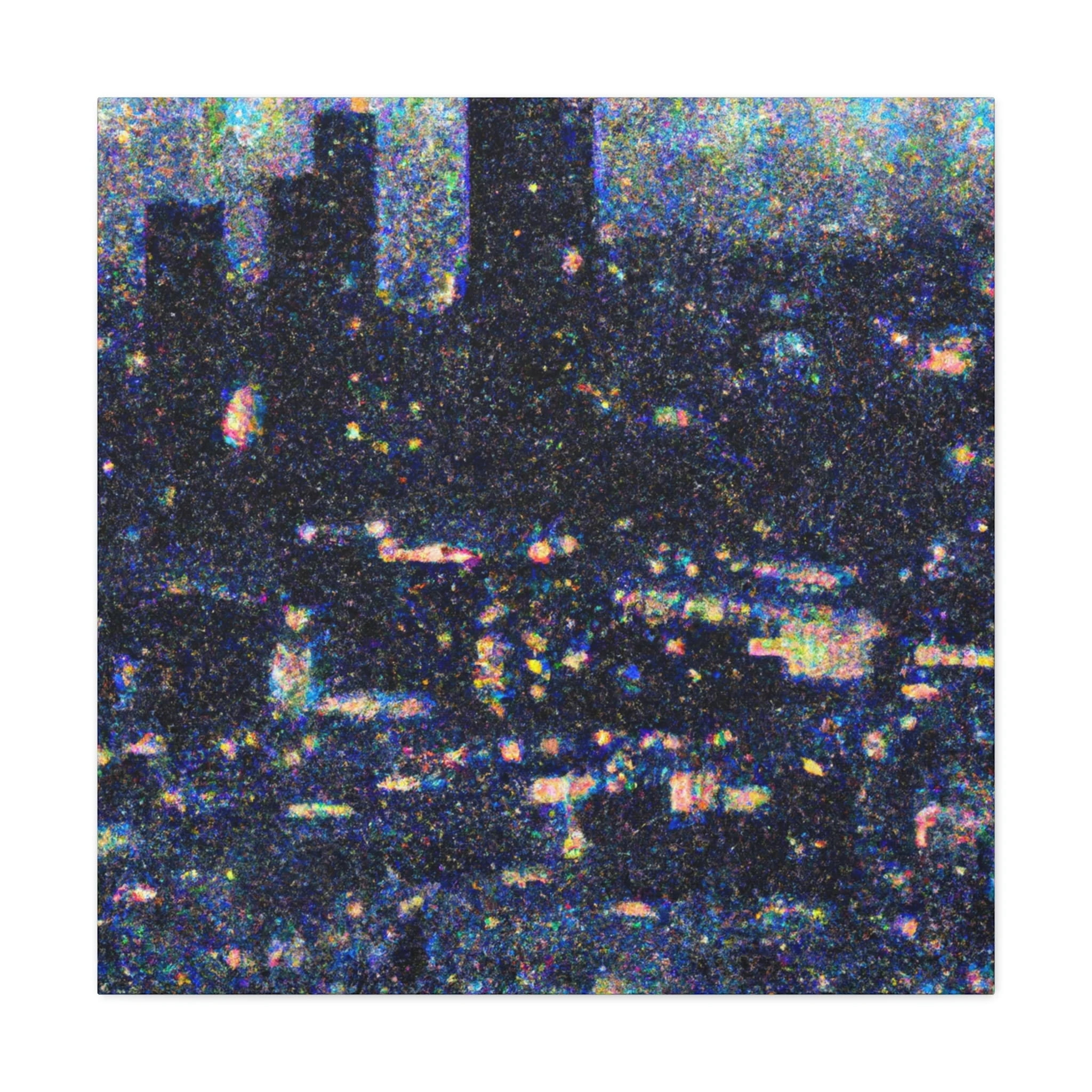 Modern Art Deco Pointillism - Canvas - Walmart.com