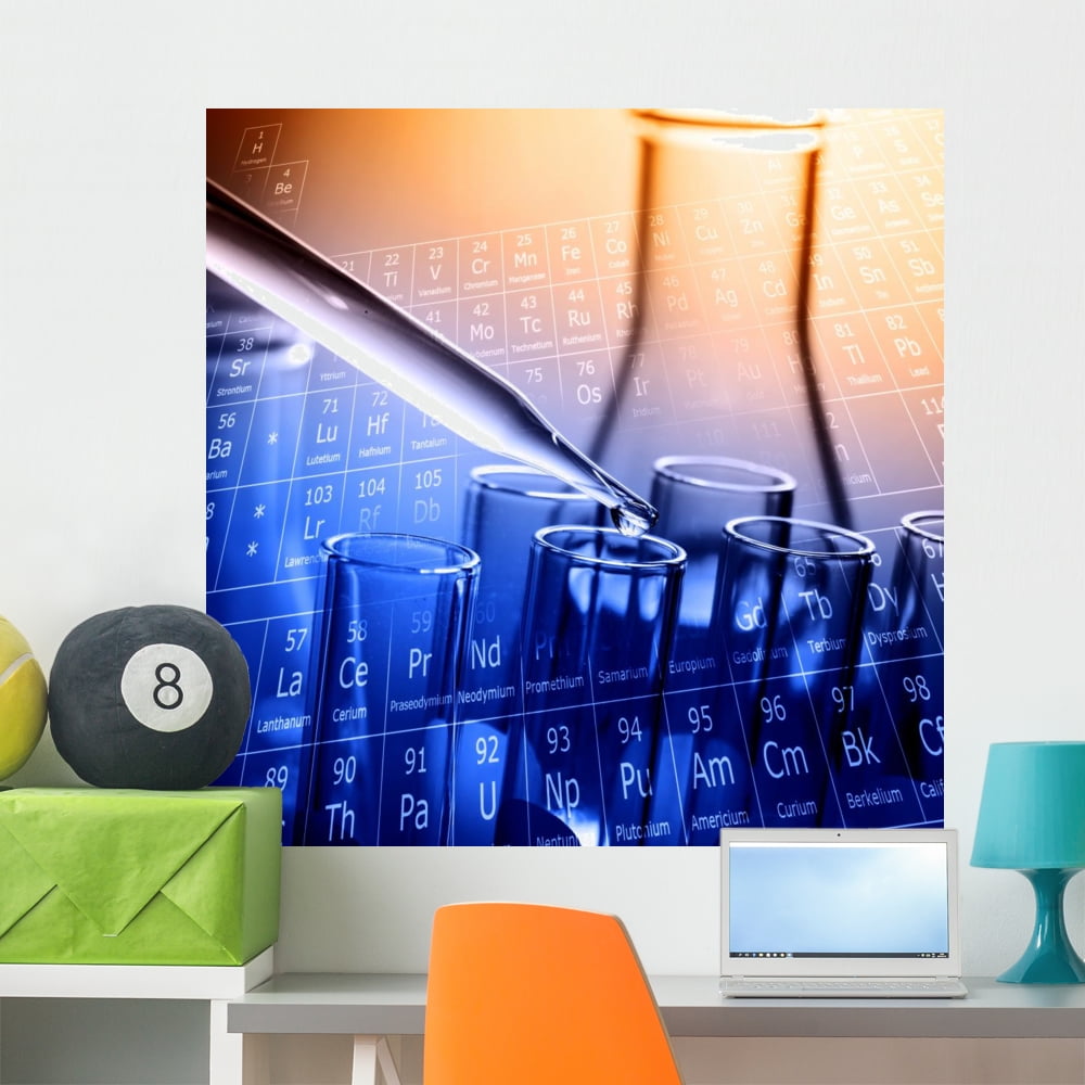 Laboratory Research Dropping Liquid Wall Mural Decal Sticker ...