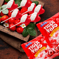 Swirled Love Heart Shaped Pops Tiger Lollipops Strawberry Cream Flavor ...