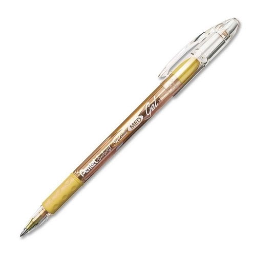 Pentel Sunburst Metallic Gel Roller Pen, Gold (K908-X) - Walmart.com