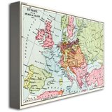 Trademark Art 'Map of Europe After the Peace of Tilsit, 1807' Canvas ...